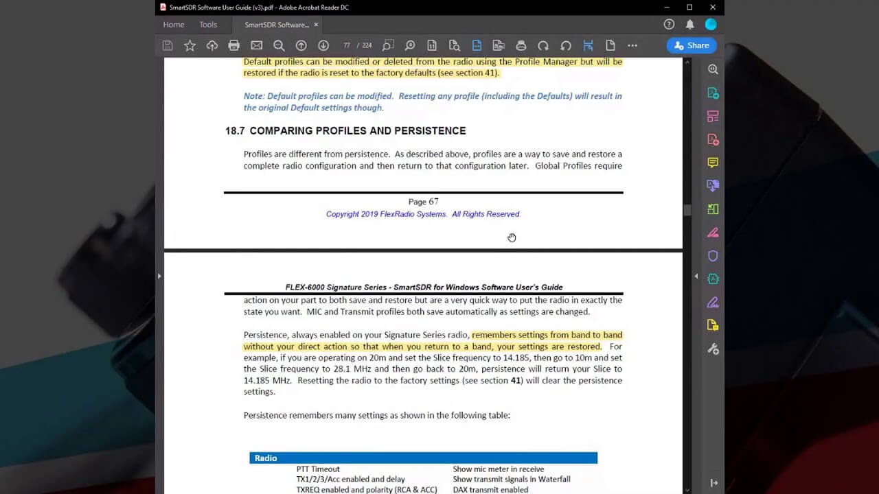 SmartSDR and Global Profiles – FlexRadio
